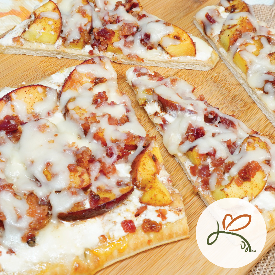 Peach Ricotta and Bacon Flatbread | Zallie Family Markets