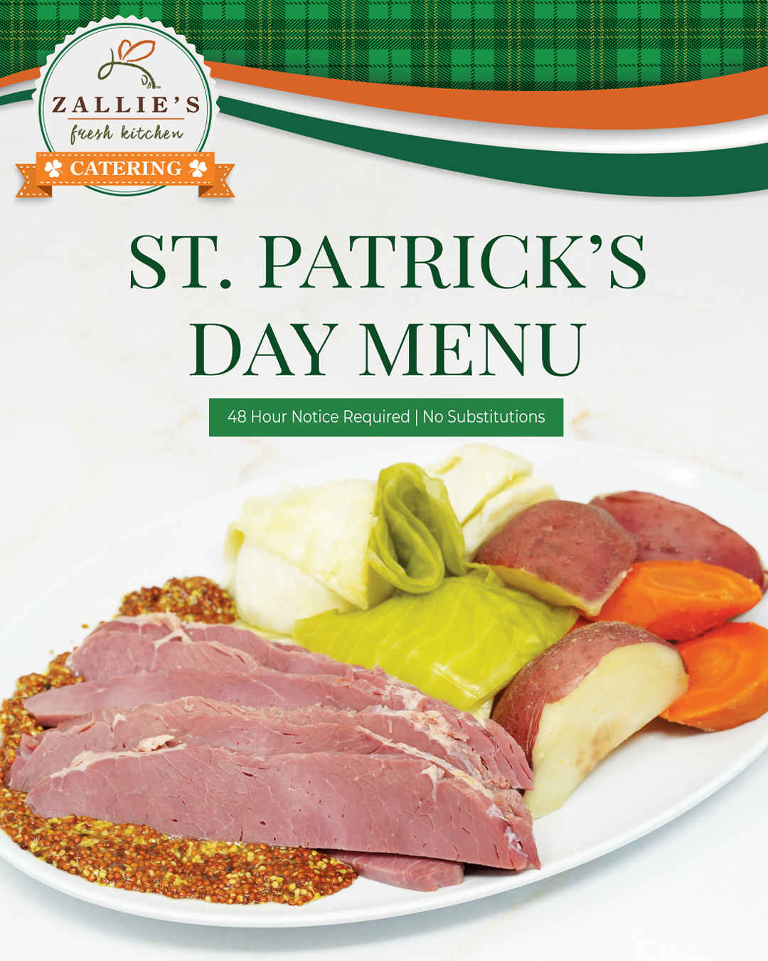 🍀 St. Patrick's Day Menu | Zallie Family Markets
